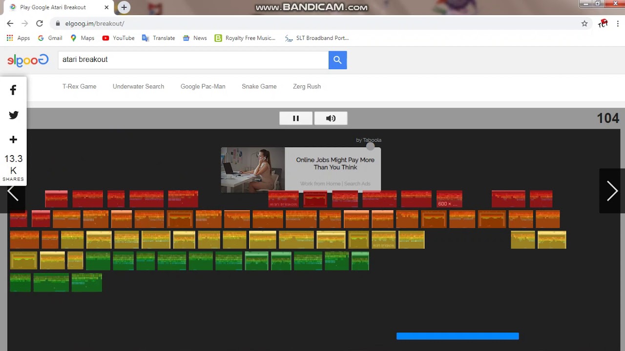 Play Google Atari Breakout - YouTube