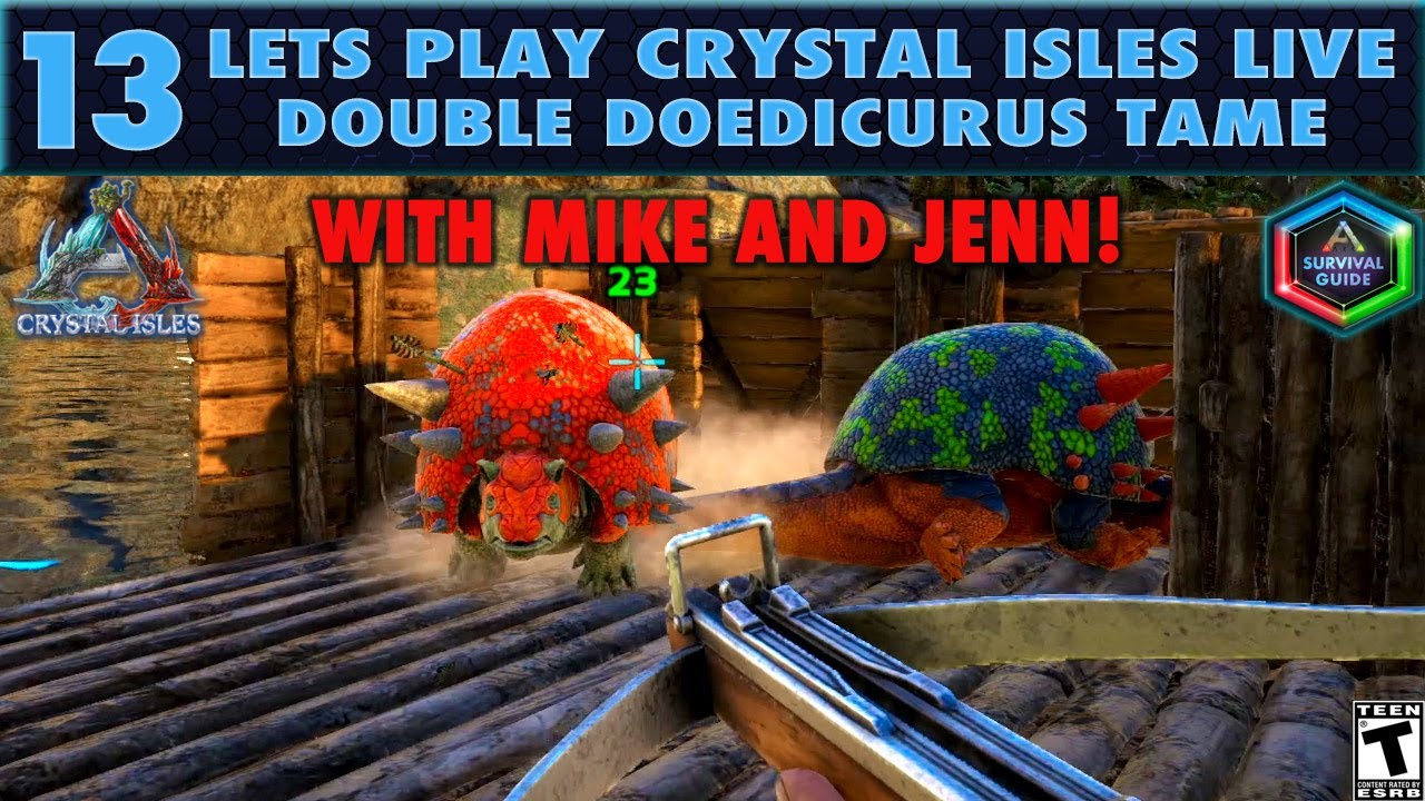 Let's Play Crystal Isles Live 13: The Tragic Doedicurus Double Tame ...