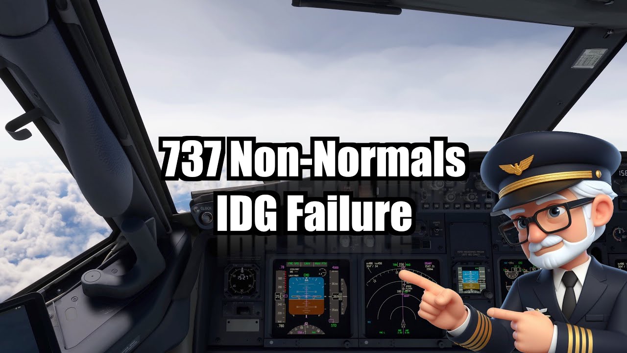 737 Non-Normal Procedures: Drive (IDG Failure) | PMDG - YouTube