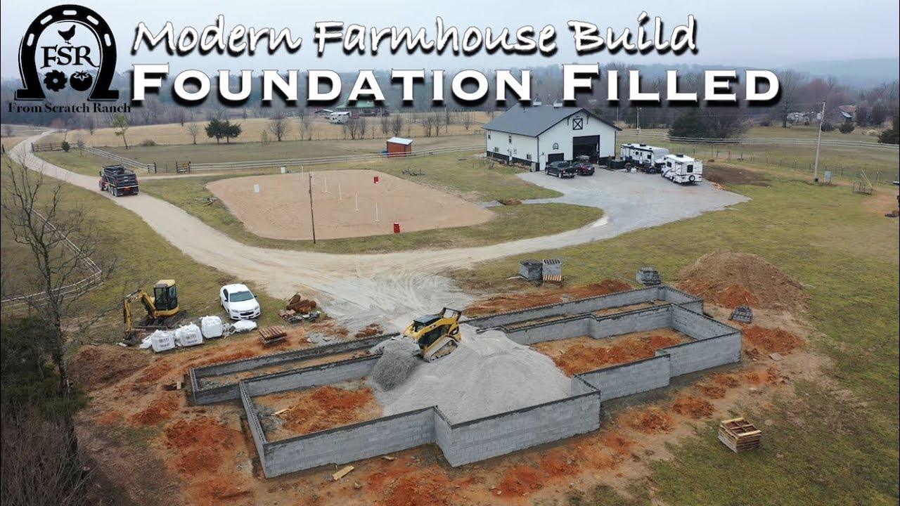 Filling in the Foundation of our Modern Farmhouse Build - Ready for the ...