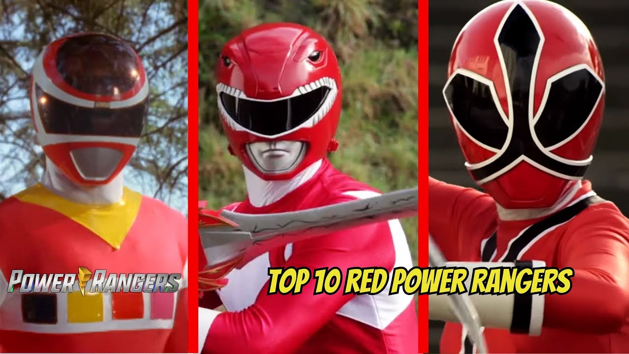 TOP 10 RED POWER RANGERS #powerrangers #mmpr #ai #top10 - YouTube