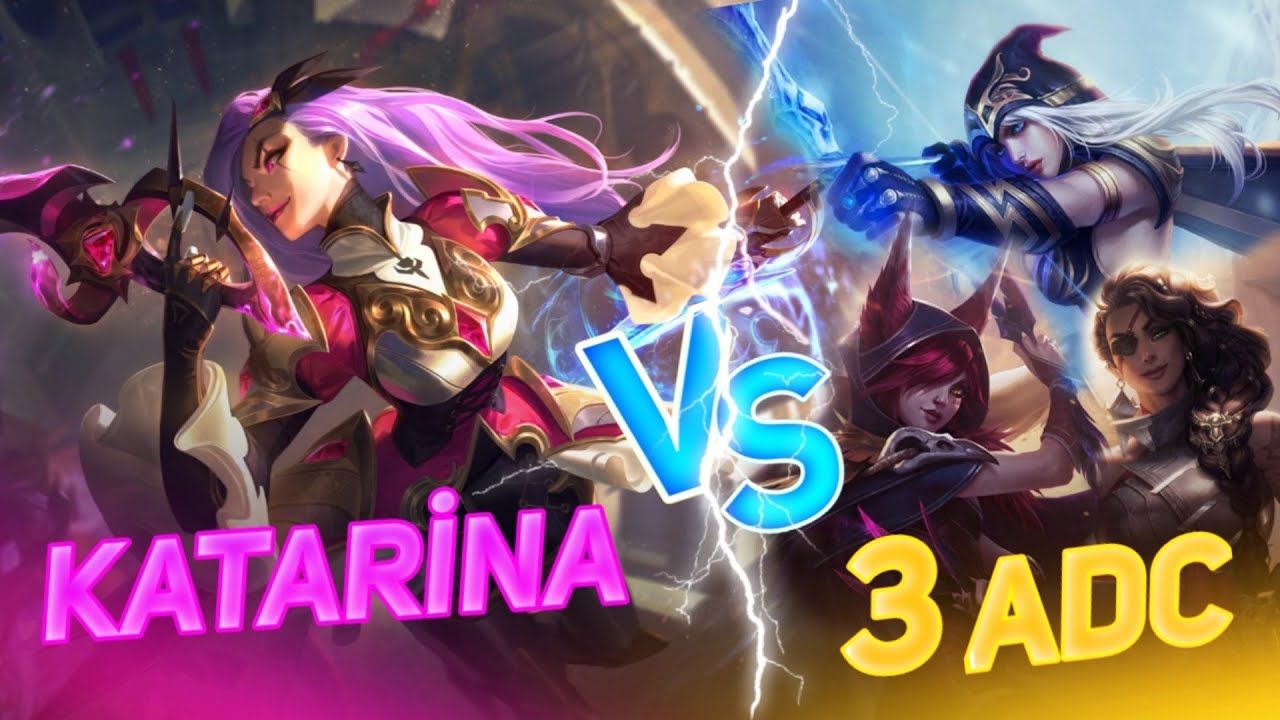 KATARİNA VS ADC META | 13 KİLL FULL DAMAGE MATCH | LoL WildRift - YouTube