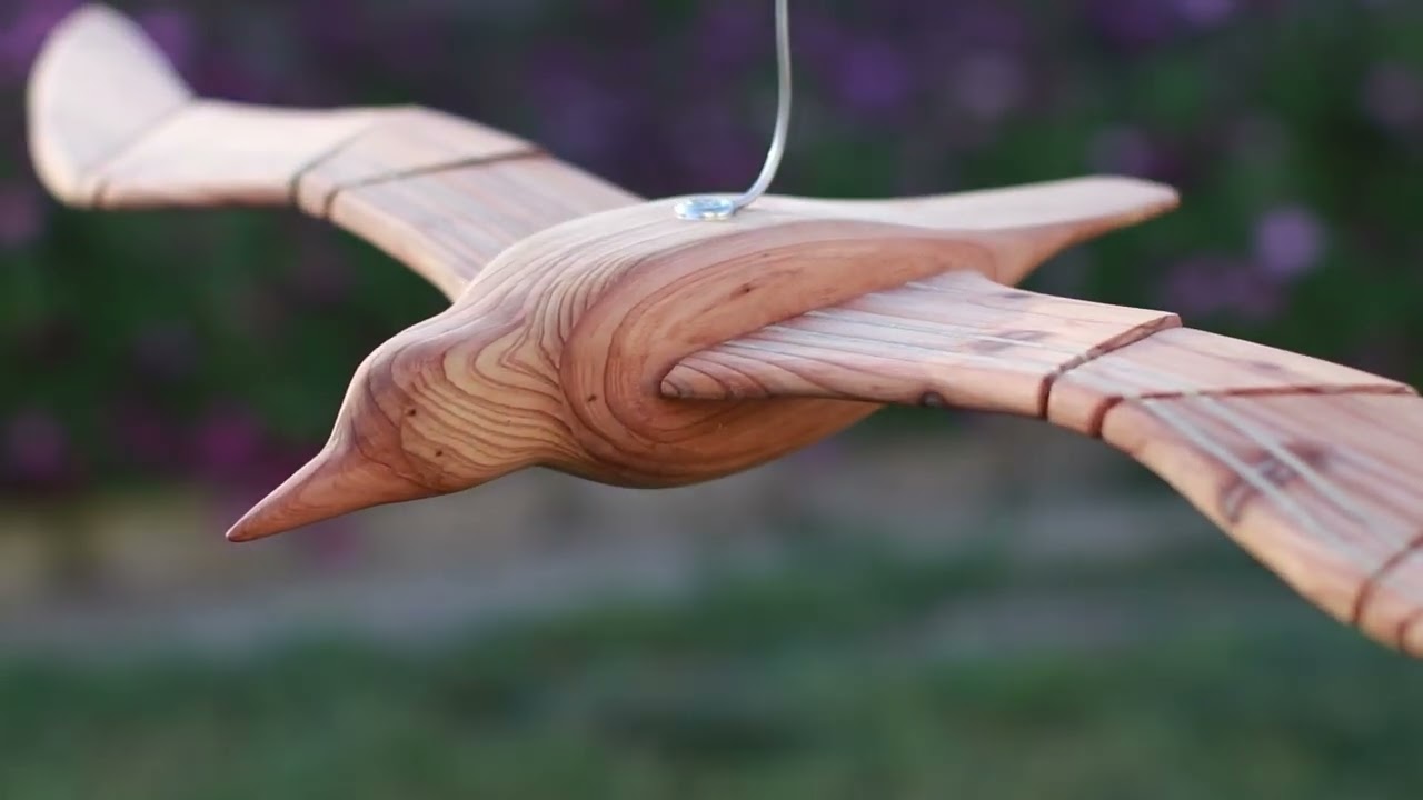 PJ's Birds - Posable Wooden Bird Sculpture - YouTube