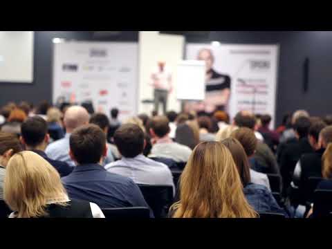 Public speaking stock video