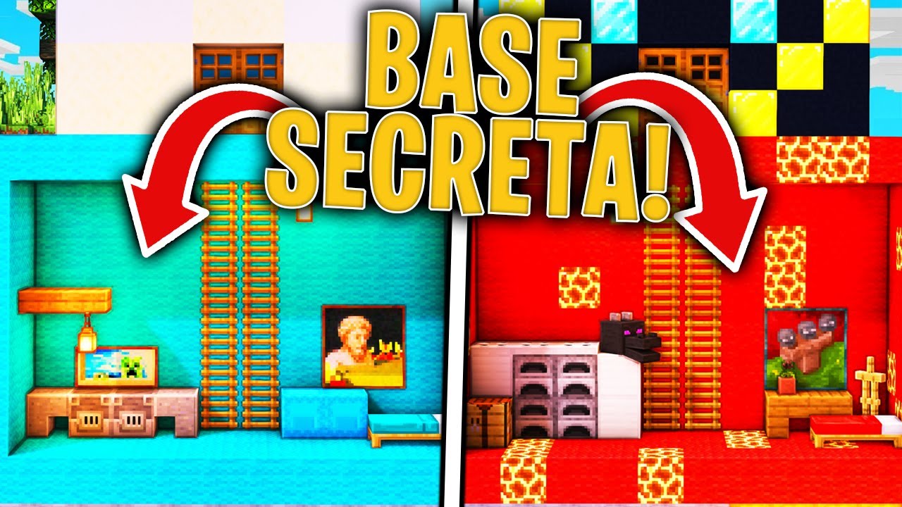 Como CONSTRUIR la MEJOR BASE SECRETA de MINECRAFT! 😂 ¿Cual es la MEJOR ...