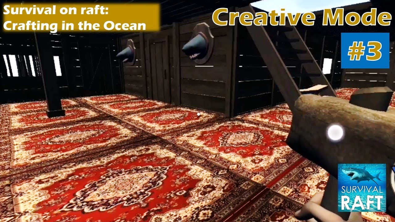 Survival on Raft: Crafting in the Ocean | CREATIVE MODE DREAM HOUSE #3 ...