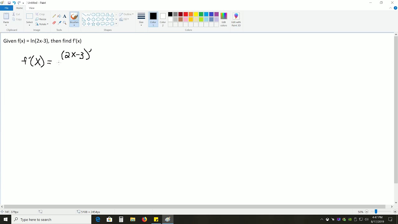 Applied Calculus Ch. 3.3: Chain Rule With Natural Log "ln" - YouTube