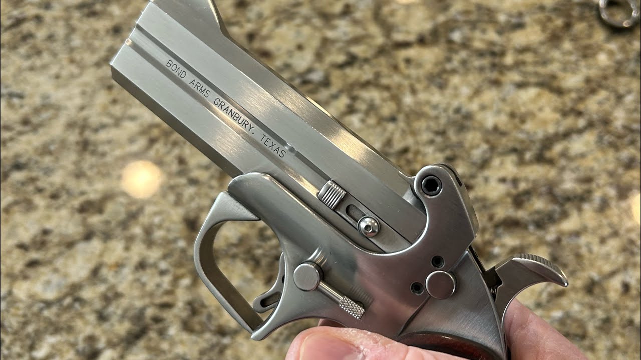 Polishing a stainless steel Bond Arms Snake Slayer lV - YouTube