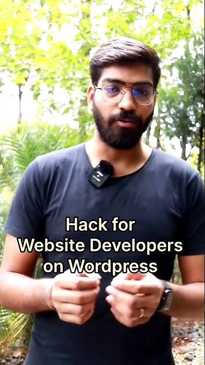 Hack for Website Developers on Wordpress #youtubeshorts #wordpress #tips #digitalmarketing - YouTube