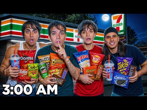 WE SNUCK OUT AT 3AM TO GET SNACKS (bad idea)