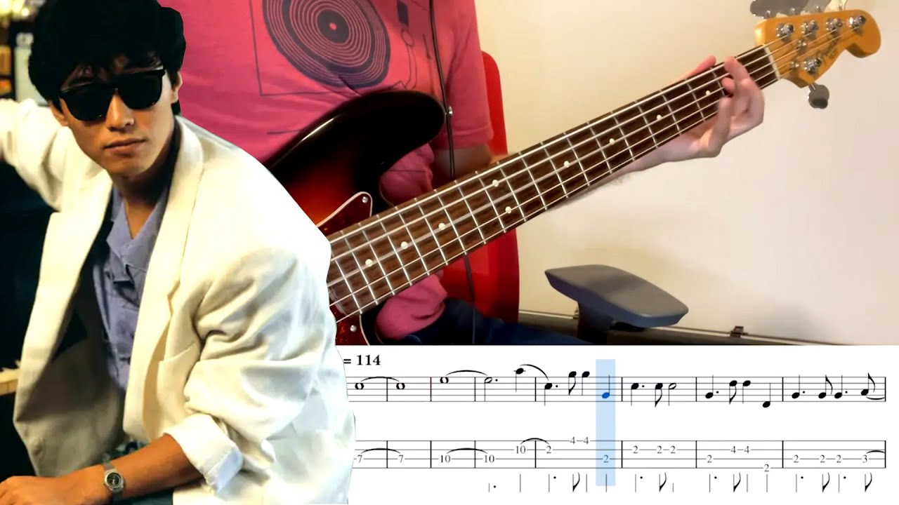 Kimi no Heart wa Marine Blue - Omega Tribe (Bass Cover + Tab) - YouTube