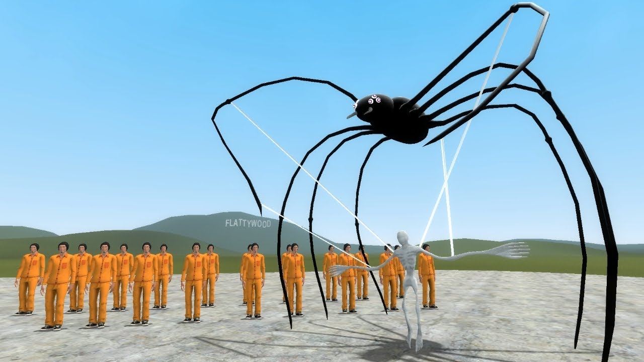 THE HUGGER from TREVOR HENDERSON vs HUMAN Mini Test in Garry's Mod GMod ...