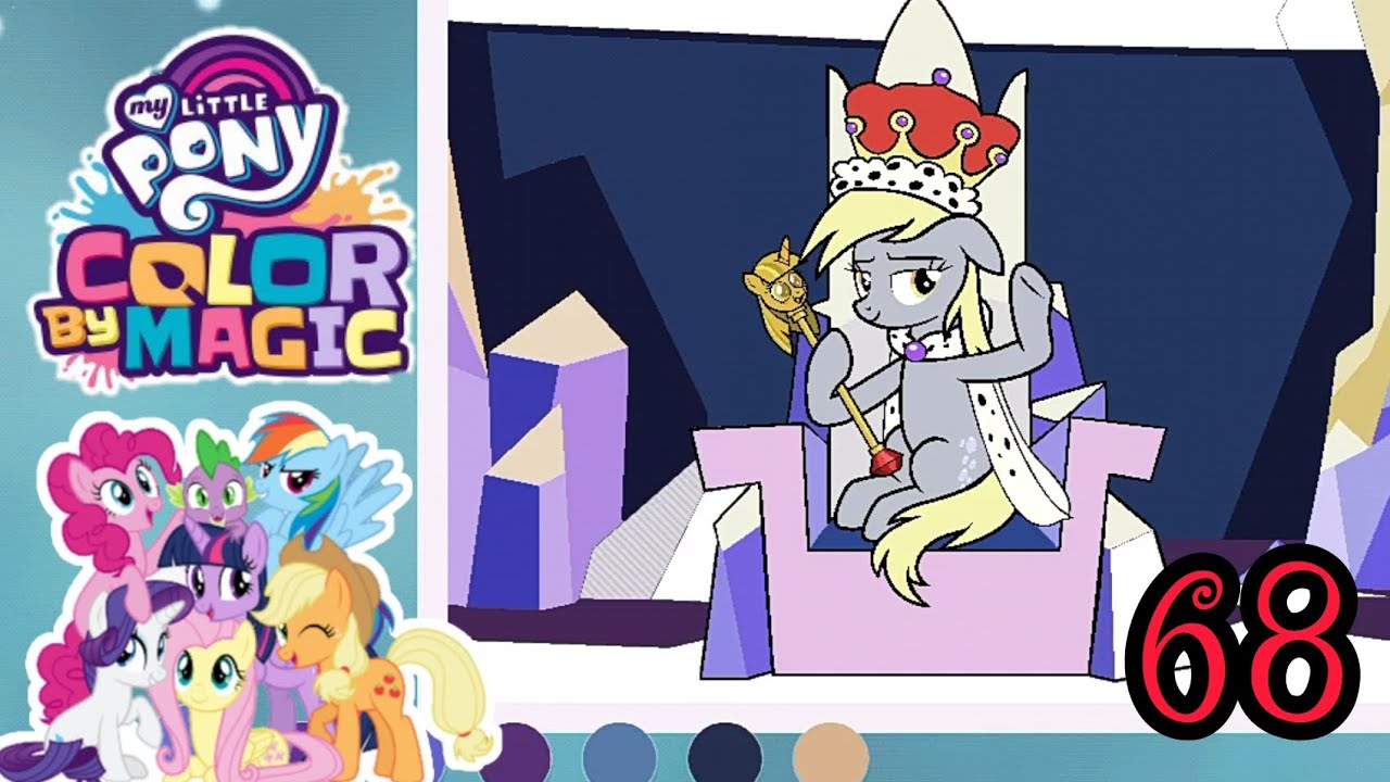 My Little Pony : Color By Magic | King Derpy #mylittlepony #gaming #kids - YouTube