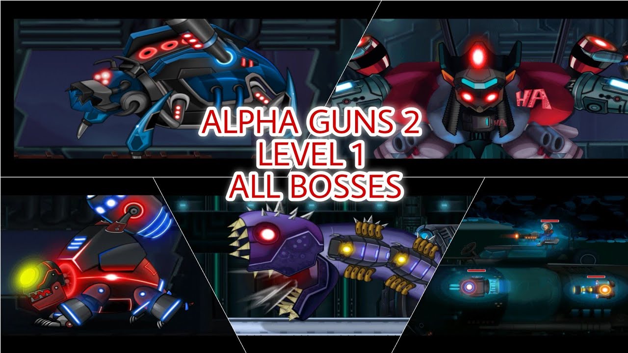 ALPHA GUNS 2 LEVEL 1 ALL BOSSES | ANDROID GUN ACTION GAMES | MISSION 1 ...