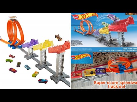 Hot Wheels track Super Score Speedway ; Unboxing and Assembly - YouTube