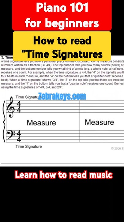 "Time Signatures" easy tutorial for beginners - YouTube