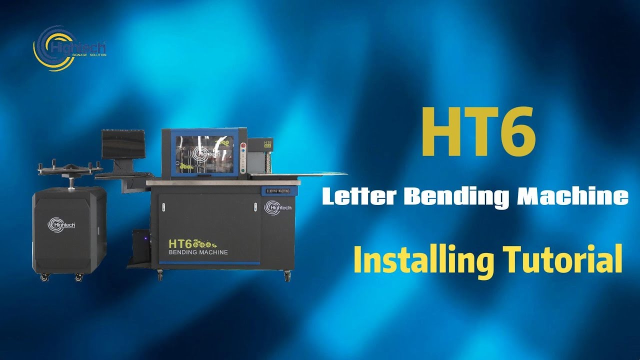 HT6 Bending machine unboxing and installation guide - YouTube
