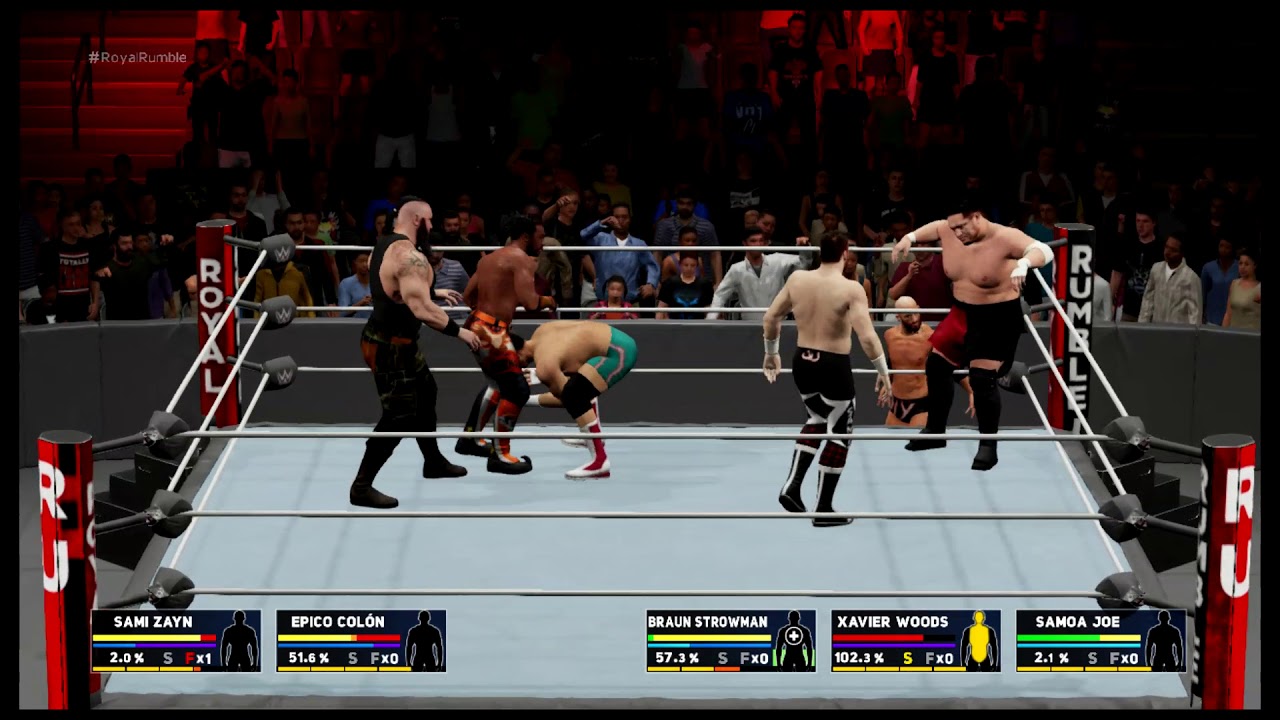 Wwe 2k18 Nintendo Switch New Patch Gameplay 20 Man Royal Rumble Youtube