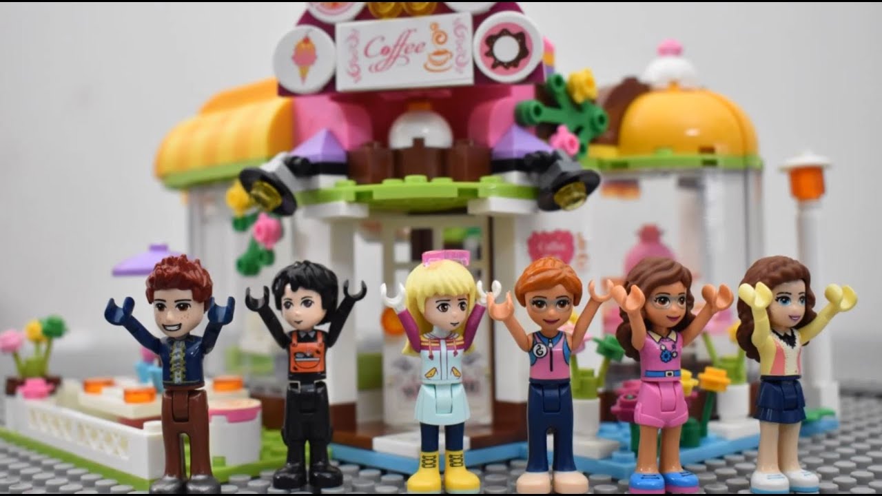 LEGO Friends Ice Cream and Coffee Shop - YouTube