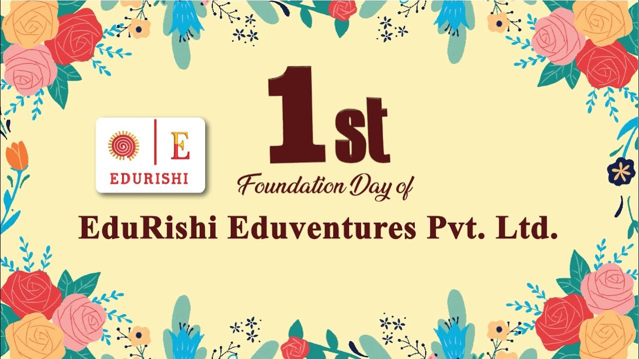 First Foundation Day - EduRishi - YouTube
