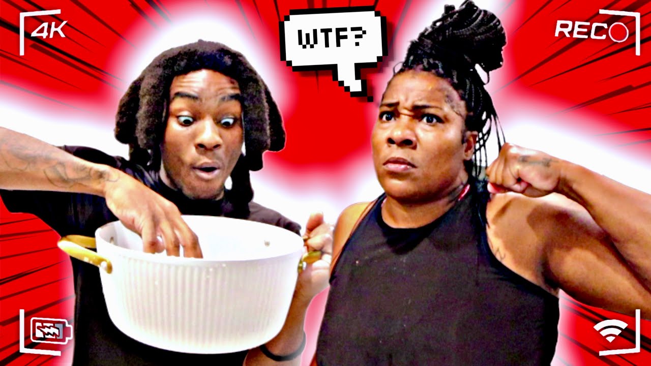 DIGGING IN MY ANGRY MOM POT WHILE SHE’S COOKING TO GET HER REACTION ...
