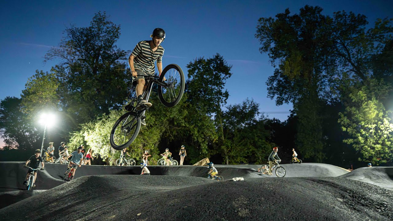 Redding California's New Bike Park Pump Track - YouTube