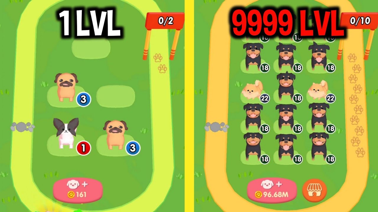 MAX LEVEL in Merge Dogs 3D Game - YouTube