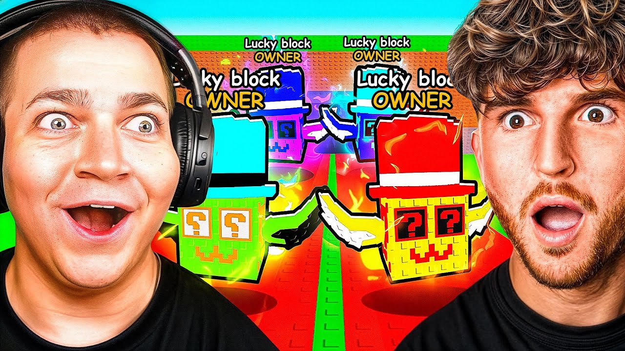 Lucky Block Race vs Caylus! - YouTube