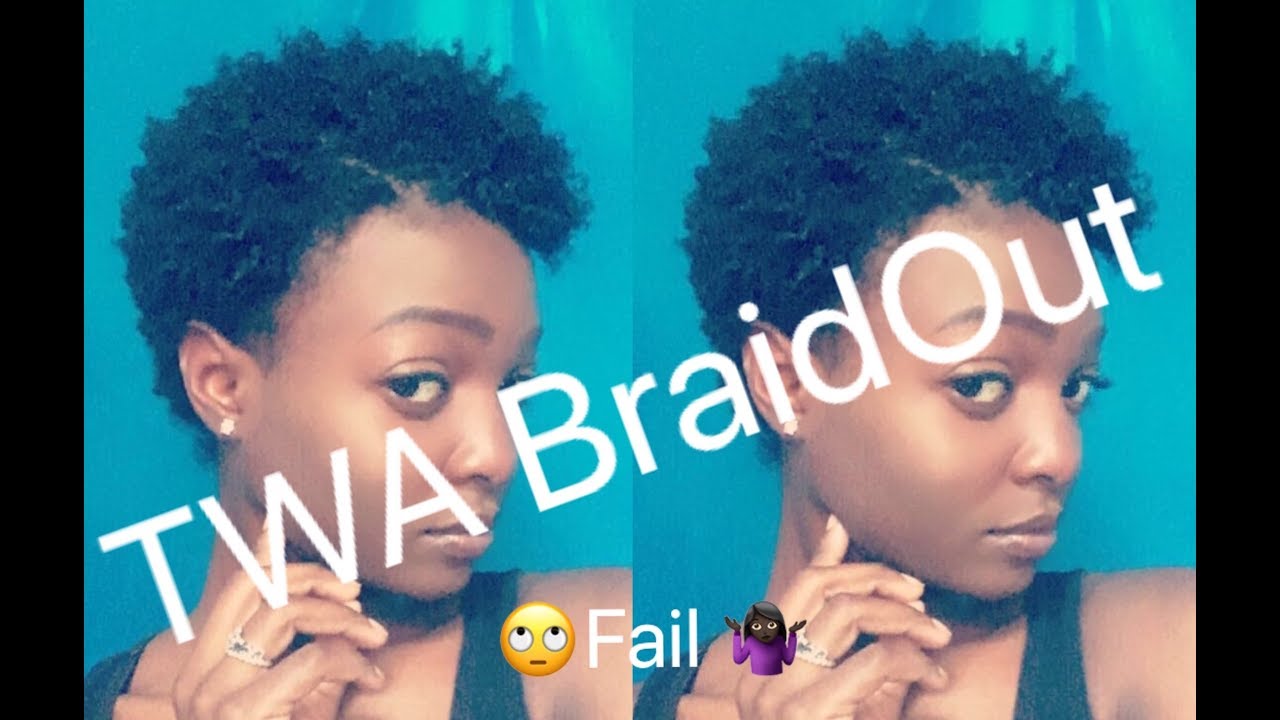 Faux Tapered Cut | TWA Braidout | LSWH #1 | (Mid-Fail) - YouTube