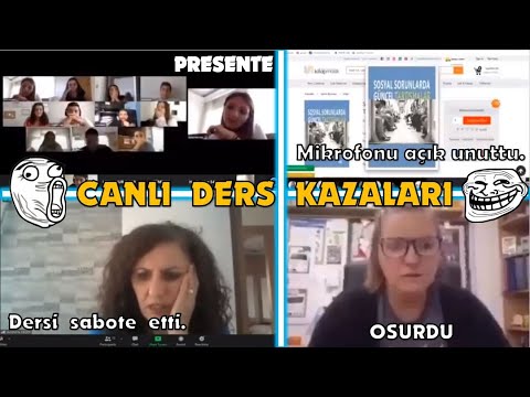 2020 CANLI DERS KAZALARI | #komikmontaj