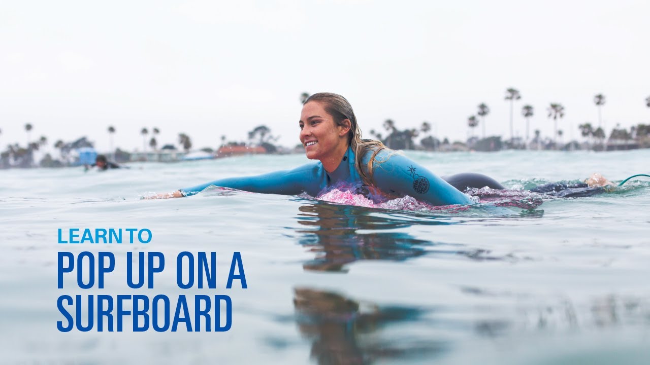 Learn How to Pop Up on a Surfboard - YouTube