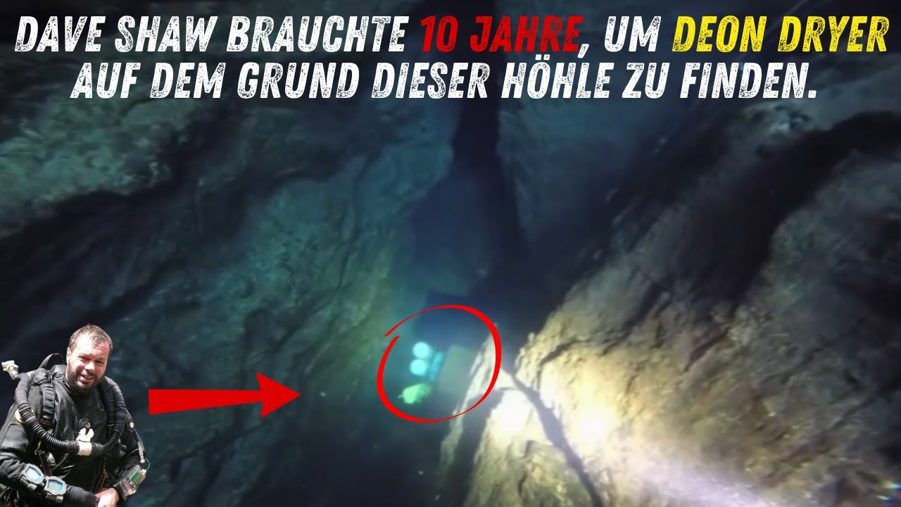 Dave Shaw versuchte, die Leiche von Deon Dryer in einer Tiefe von 271 ...
