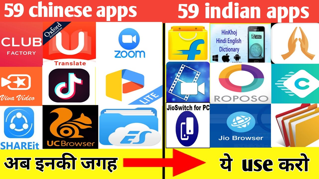 59 chinese apps की जगह ये 59 indian apps चलेंगे | alternatives of 59 ...