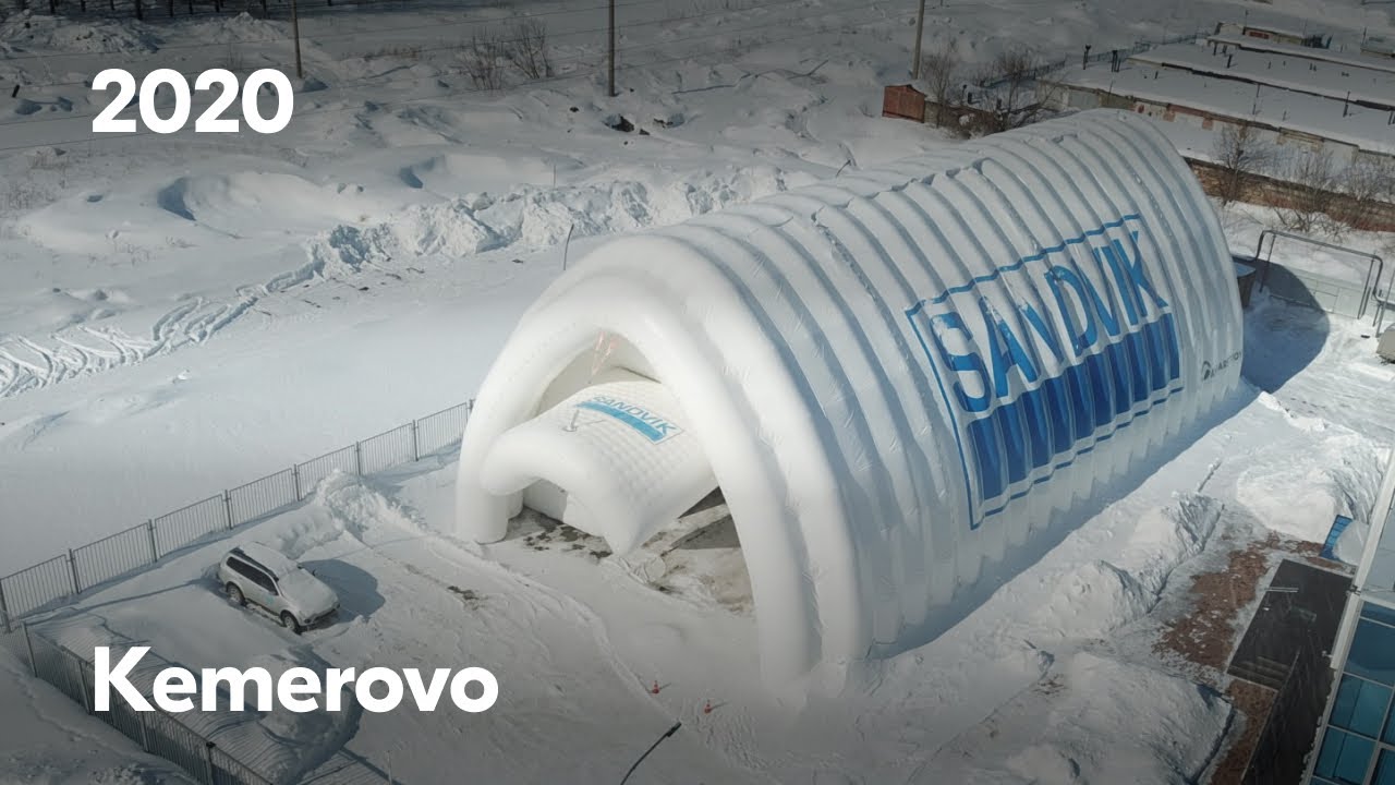 Sandvik Service Center for assembly of mining equipment, 450 m² - YouTube