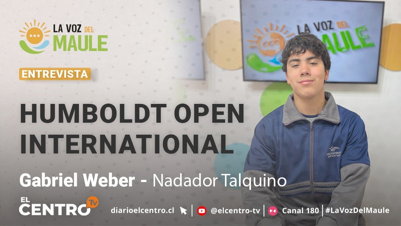 Entrevista Gabriel Weber - Nadador Talquino | La voz del Maule - YouTube