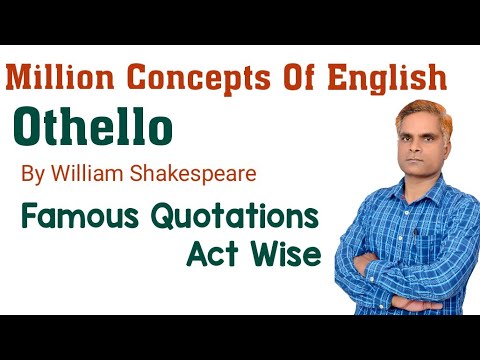 Othello Famous Quotations । Famous Quotes From Othello । In Hindi ...