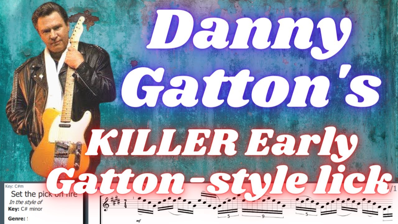 Danny Gatton - KILLER early Gatton-style lick (w/ TABS) - YouTube
