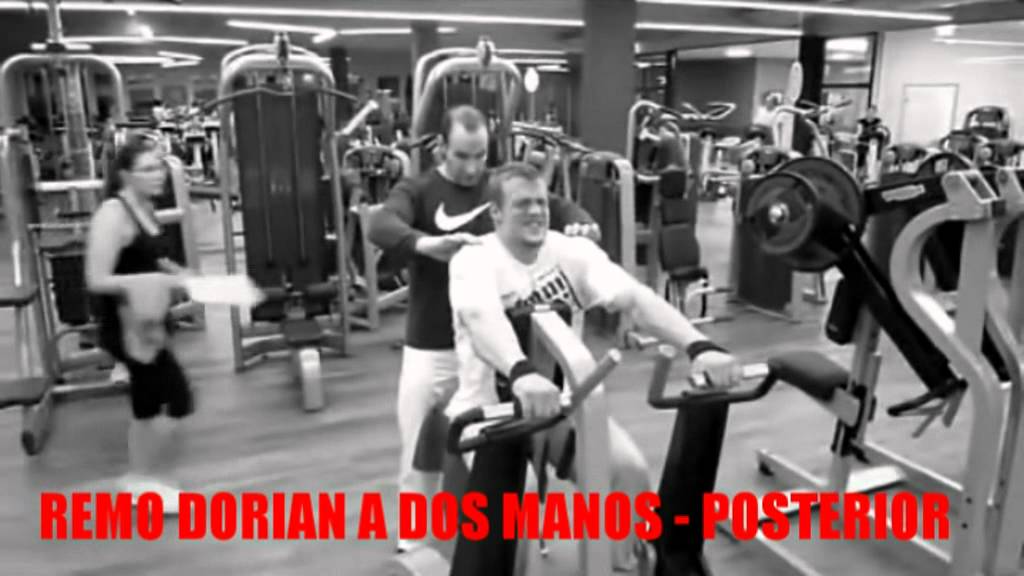 DORSAL & HOMBRO POSTERIOR: REMO DORIAN A DOS MANOS AGARRE PARA ...