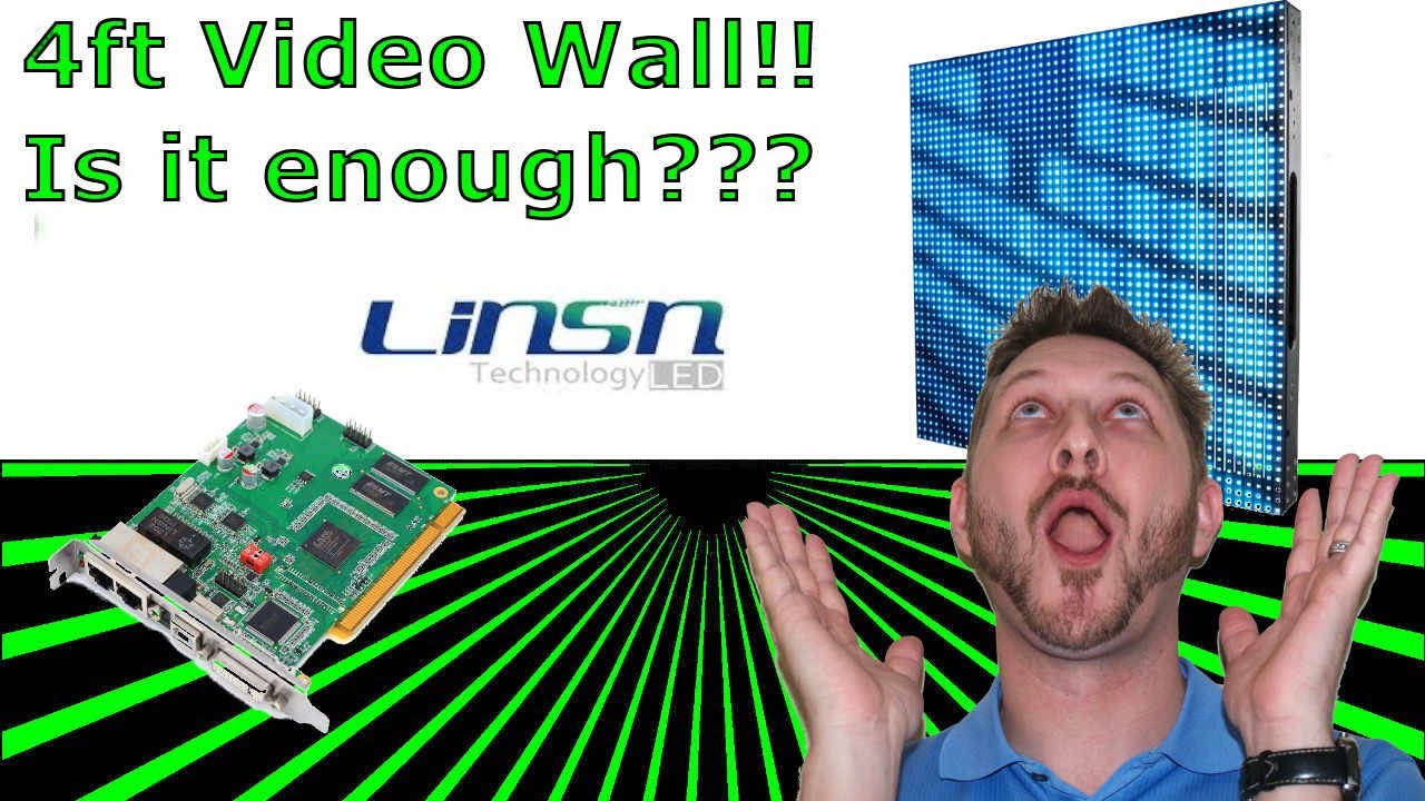 4ft Video Wall Build Is it large enough??? - YouTube