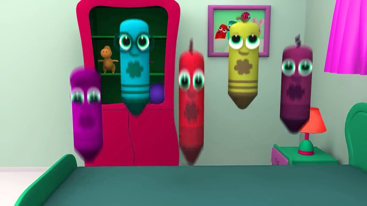 Five Crayon Jumping In The Bed | Video Effects | Sponsored by ...