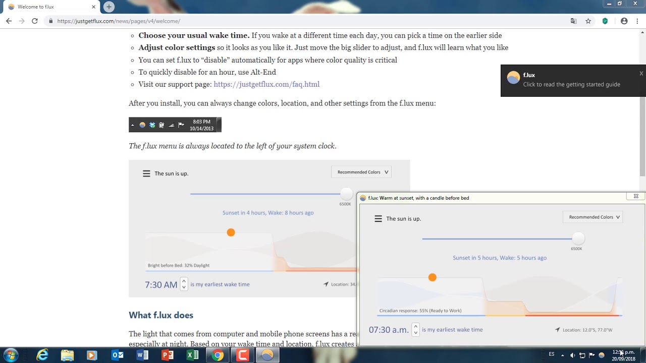 Como poner Modo Nocturno en Windows 7, Windows 8, 8.10, (f.lux) - YouTube