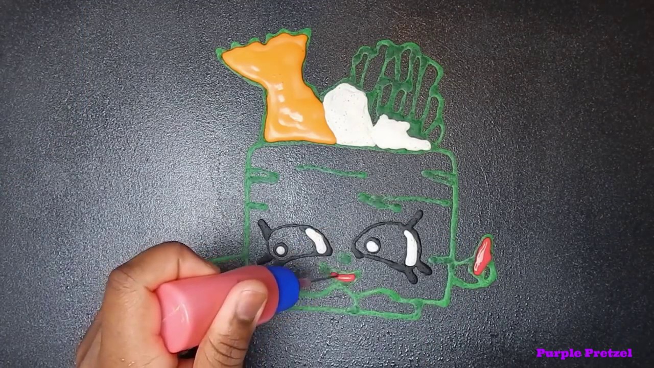 Pancake art Suzie Sushi Shopkin Shopkins season 3 pancake - YouTube