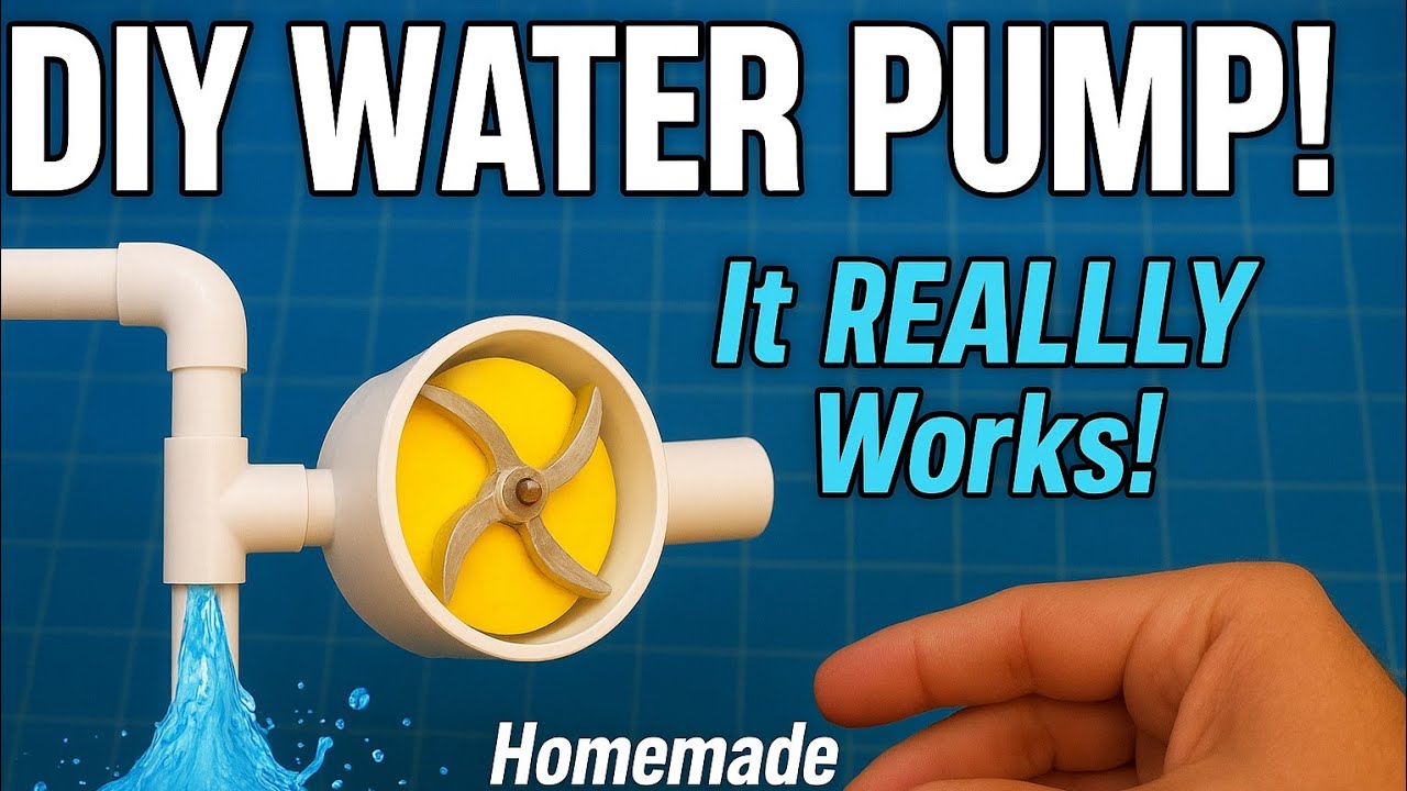DIY Mini Water Pump Using PVC | Powerful Homemade Pump That Actually ...