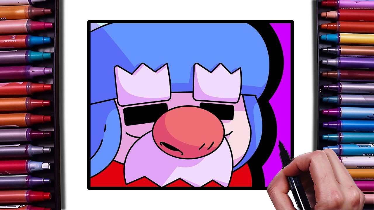 How to Draw Gale Profile Icon From Brawl stars | Easy Step-by-Step ...