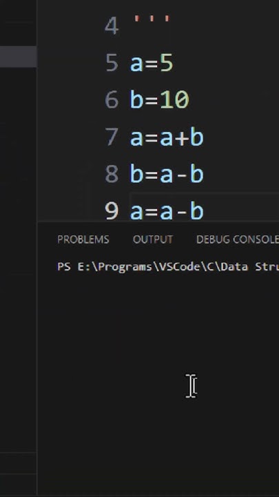 Most Important Program Swaping Of 2 Variables Without Using 3rd Variable In Python Youtube