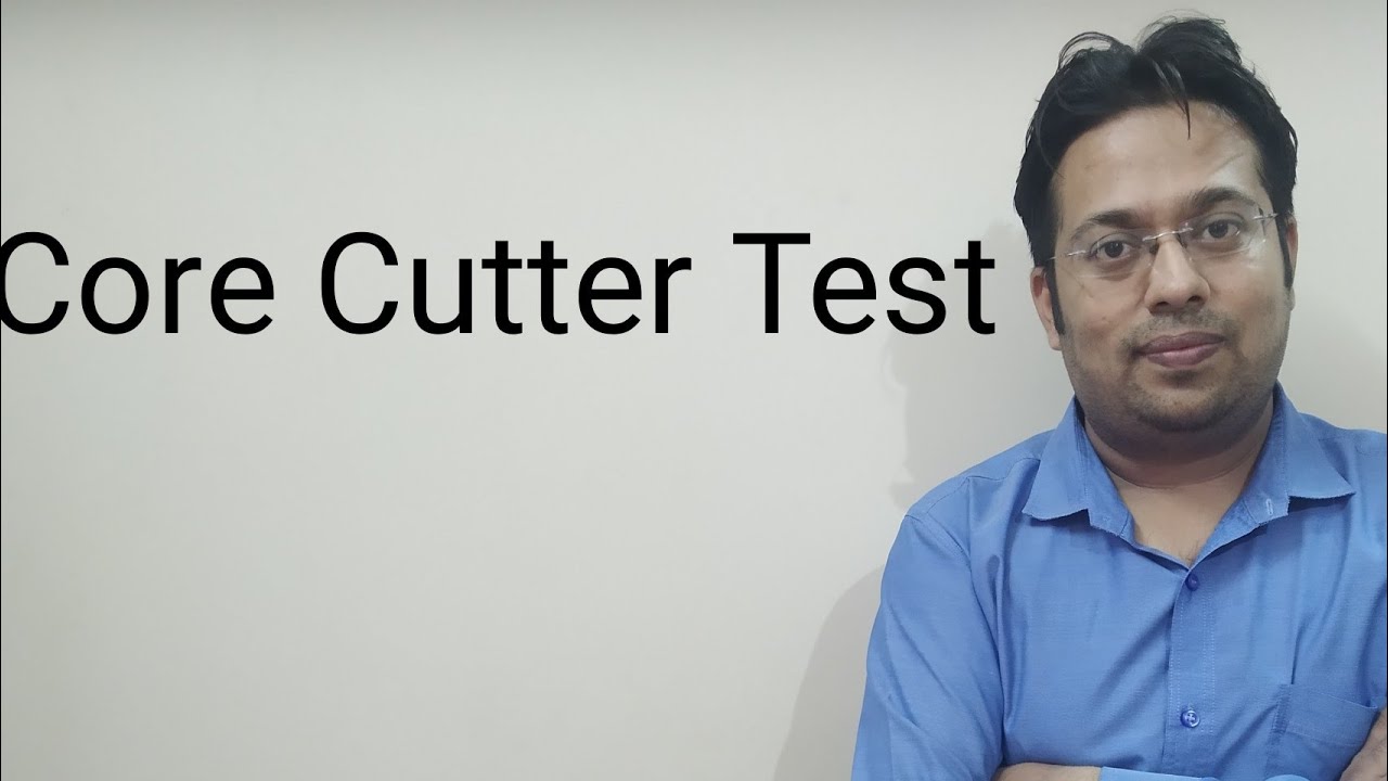 Core cutter test of concrete - YouTube