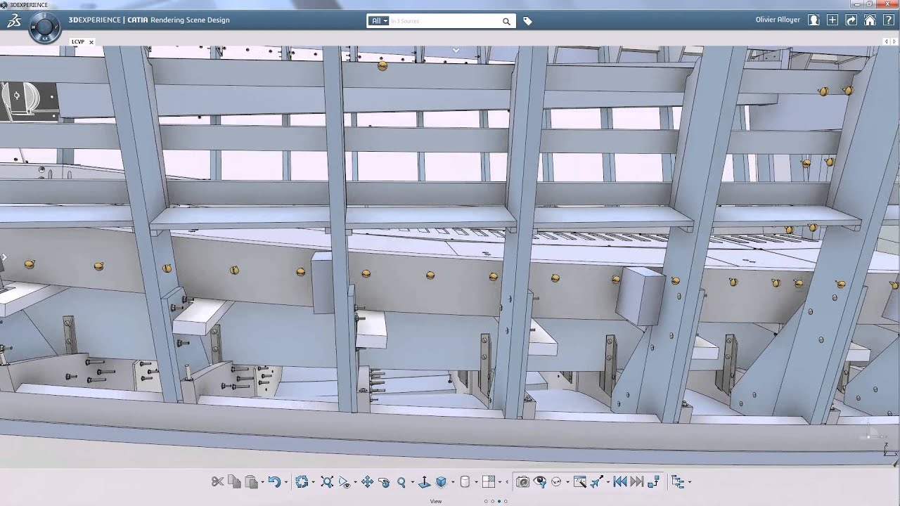 catia sequence of the LCVP boat - D-Day vehicle 3D model - YouTube
