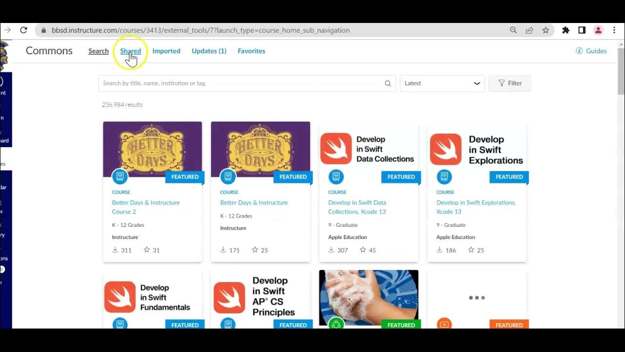 Importing Course from Commons in Canvas - YouTube