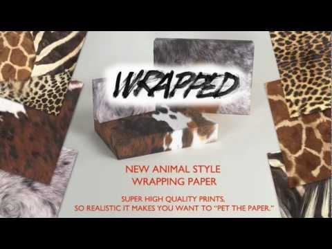 Realistic Animal Print Wrapping Paper - Cheetah Gift Wrap, Zebra Print ...