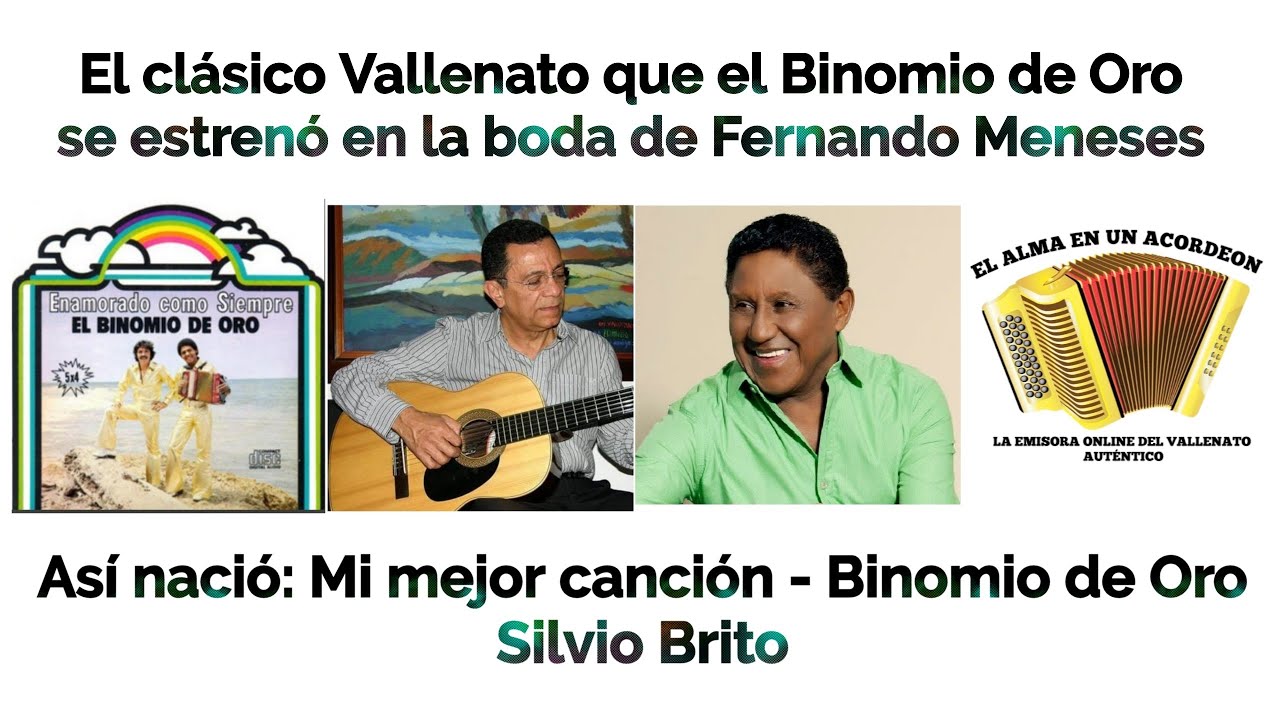 Así nació, MI MEJOR CANCIÓN, que se estrenó El Binomio en plena boda ...